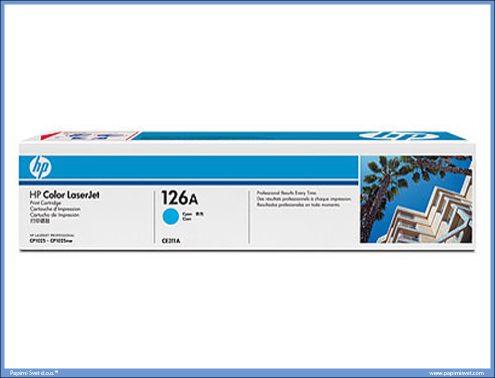 HP Toner CE311A CYAN 126A - Papirni Svet