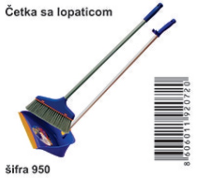 Lopatica i metla-četka sa držačem, Wetini | Papirni Svet d.o.o.
