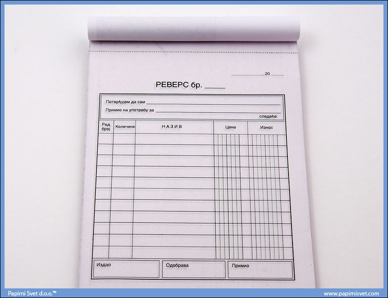 Revers A5 | Papirni Svet d.o.o.