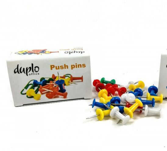 Čiode za PLUTANU tablu u boji 1/20, Duplo Office - Papirni Svet