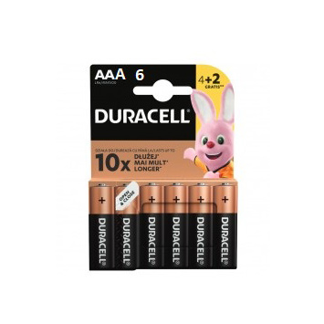 Baterije alkalne LR3 AAA 6kom DURACELL - Papirni Svet