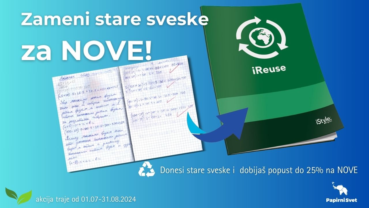 Zameni Stare Sveske za Nove: Recikliraj i Ostvari Popust! - Papirni Svet